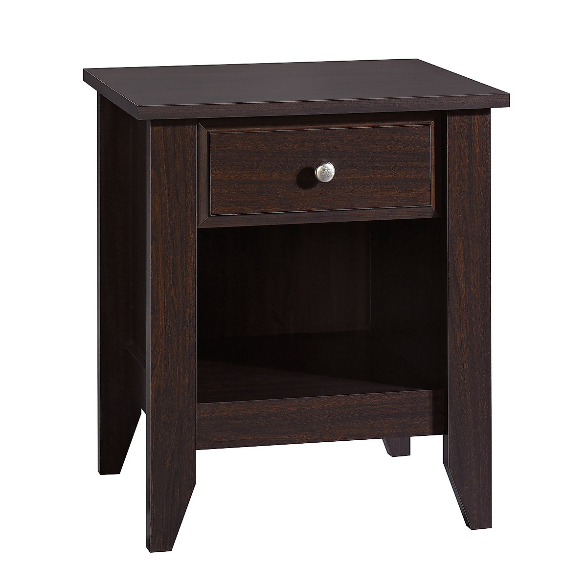 Sauder Night Stand, Jamocha Wood Finish