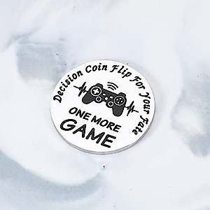 Funny Decision Gifts Stocking Stuffers for Gamers Sons Teens Boys Decision Maker Coin for Game Lover Fan Gaming Christmas Birthday Valentines Day Gift for Women Men Husband Boyfriend Kids Brother