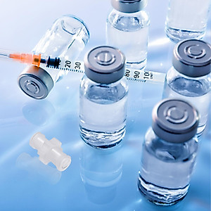 30PCS Luer Lock Syringe Adapter for Bottles, Syringe Adapter Luer Lock Connector Luer Lock Adapter Clear Female Luer Syringe to Syringe Transfer Connector Luer Lock Syringe Bottle Adapter for Syringe
