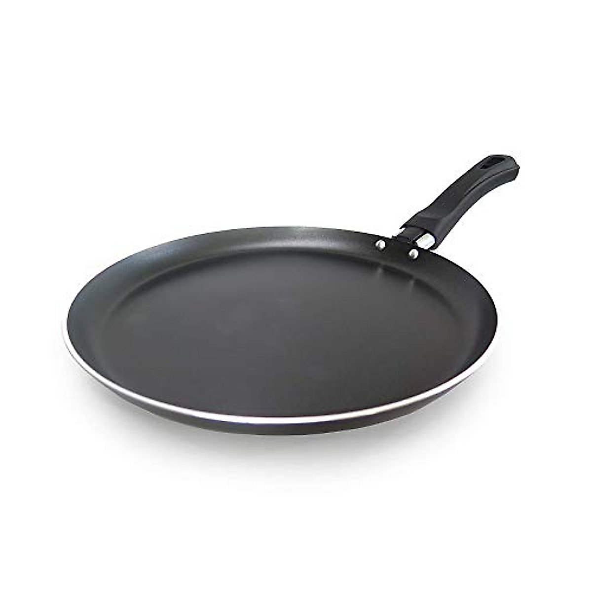 Tredoni 8.5" Crepe Pan Non-Stick Aluminum Pancake Frypan, Black (8.5 inch = 22 cm)