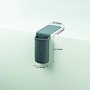 Holster Brands Lil' Holster Small Bathroom Essentials Storage Holder, Skinny, Gray