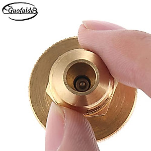 GUOFALDE 1LB Portable Propane Tank Cansiter Regulator Adapter Connection to 3/8" Male Flare (5/8"-18UNF) Thread, Portable Camping Grill Stove Parts for Heaters, Burner, Cooker, Fire Pit Parts