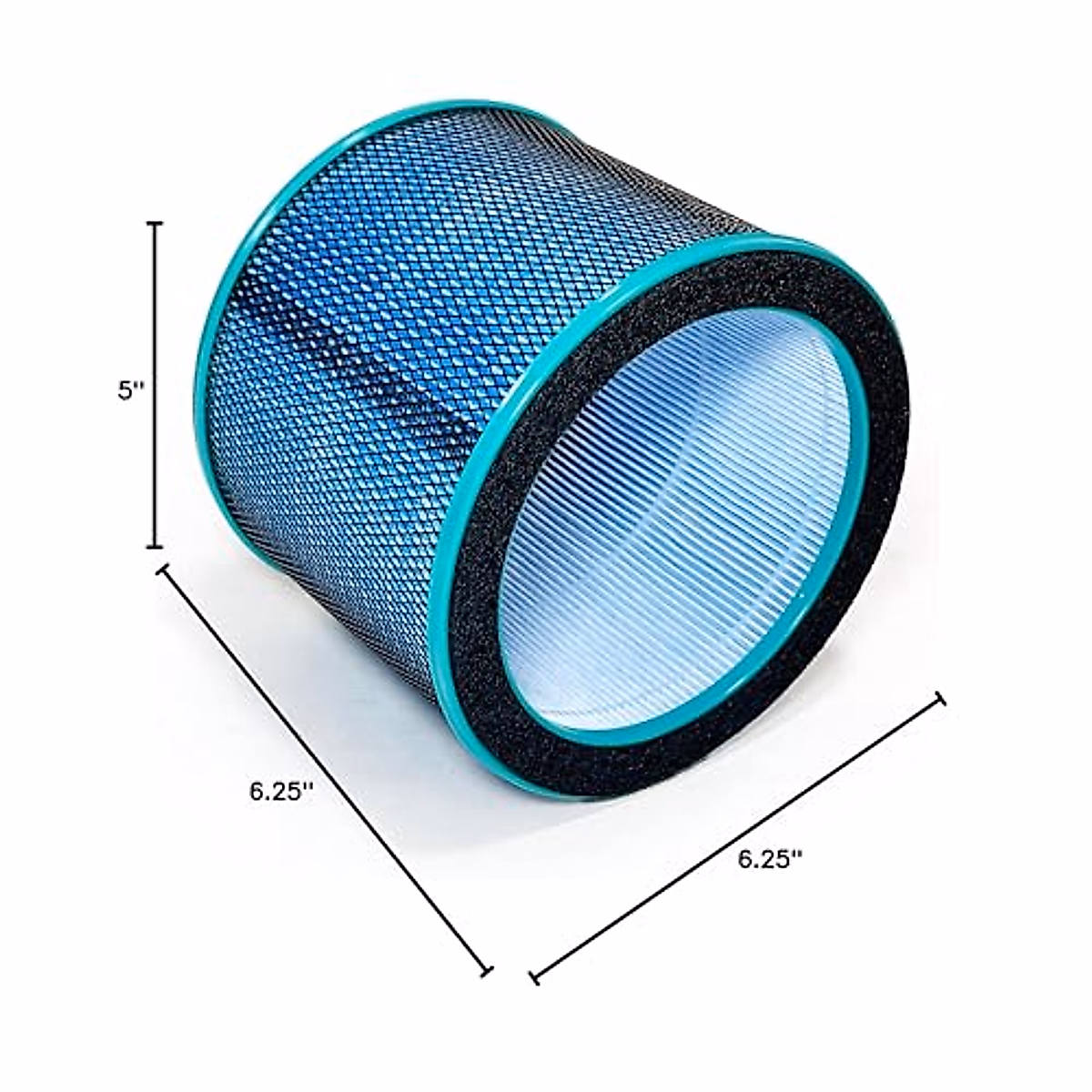 Nispira R21/ R020 2-in-1 True HEPA Filter Replacement For Bladeless Tower Air Purifier Fan UTY R021 R21 R020 R20 SKJ-CR021 SKJ-CR020 Medium, 2 Pack