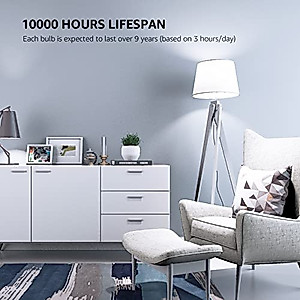 LE 100W Equivalent LED Light Bulbs, 14W 1500 Lumens Daylight White 5000K Non-Dimmable, A19 E26 Standard Base, 10000 Hour Lifetime, Pack of 6