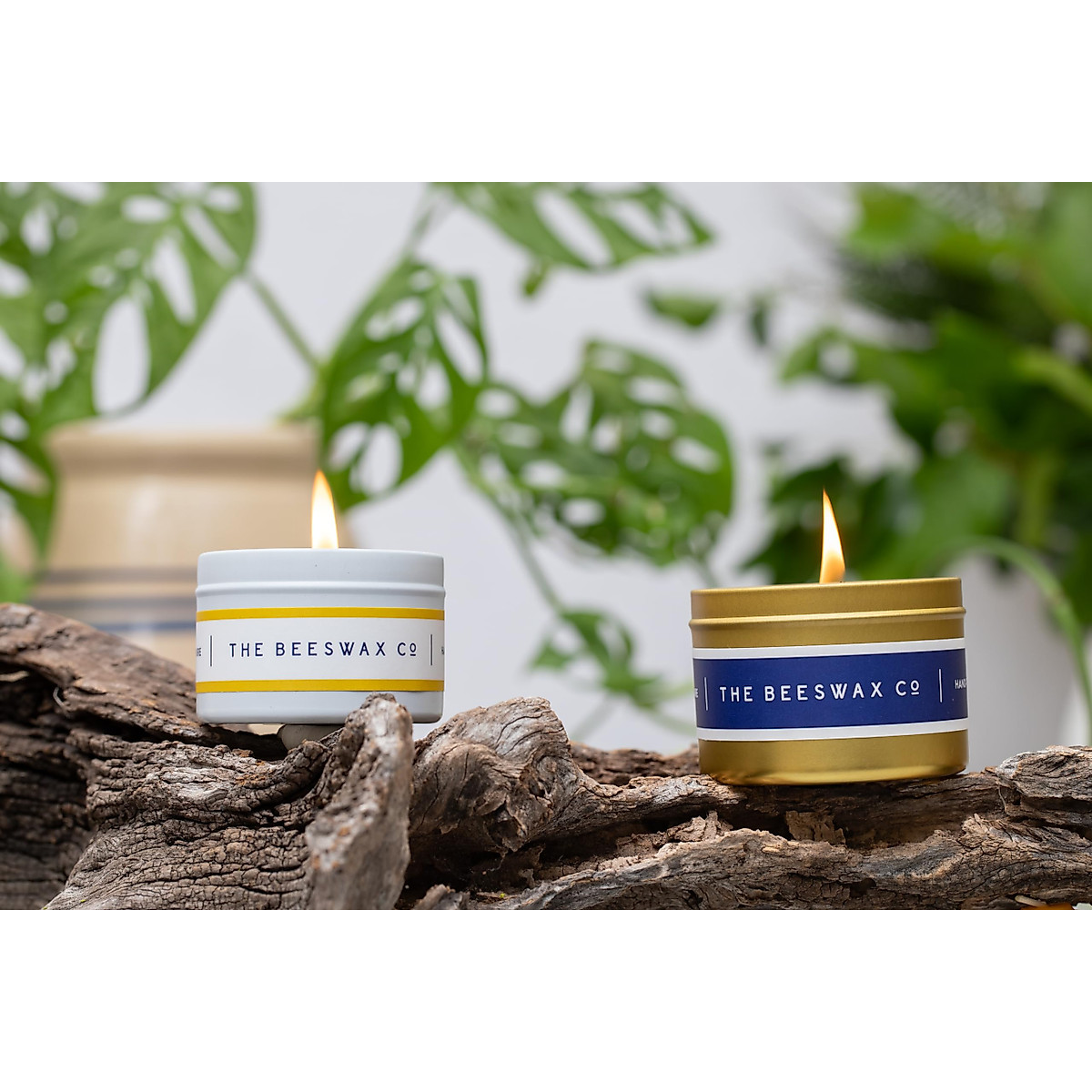 The Beeswax Co Southwest Travel Candle Tin - Natural Honey Scented - Long-Lasting & Eco-Friendly - Cotton Wick - Slow Burning - Hand Poured Pure Organic Bees Wax - 4oz Candles - 2.5 x 1.5