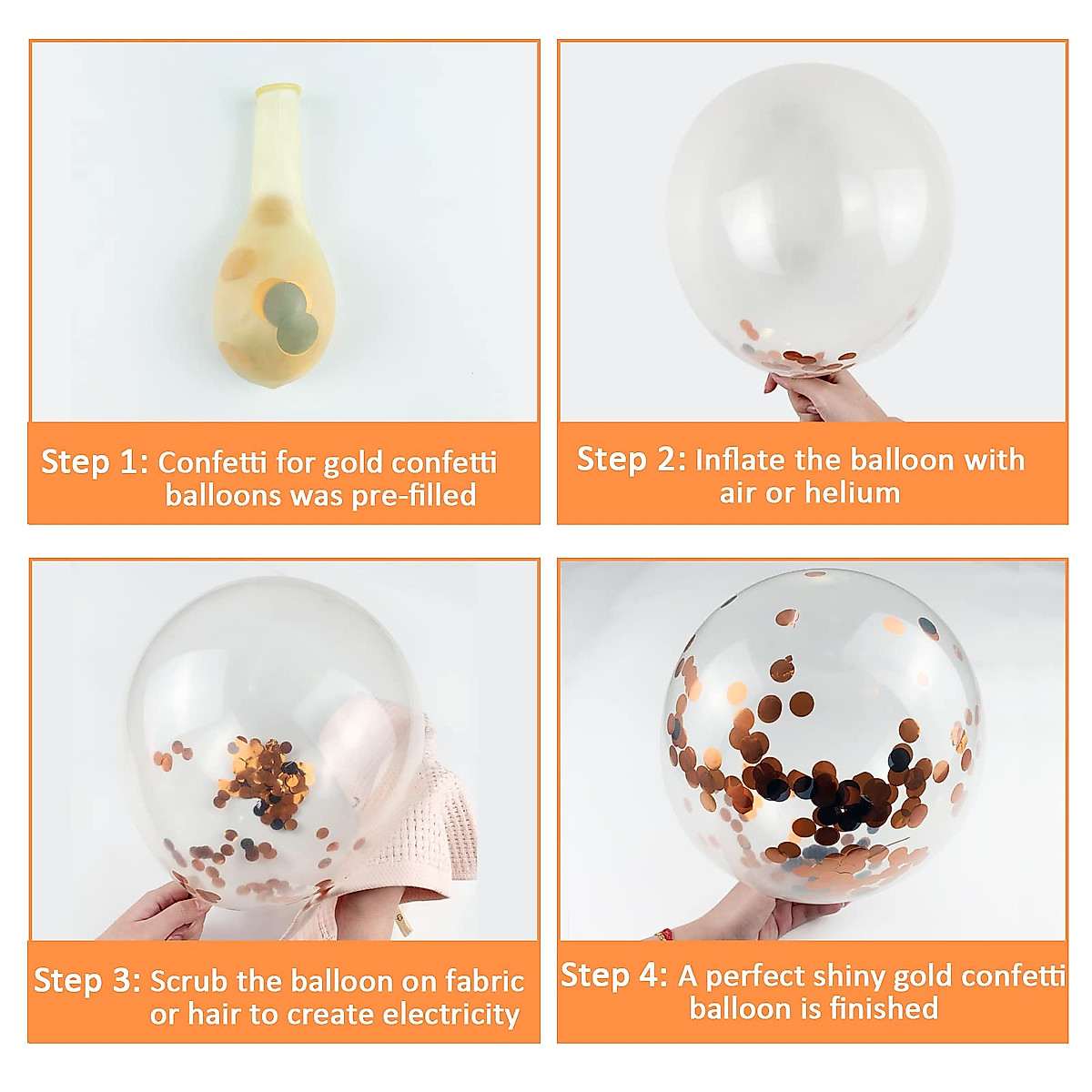 AJOYEGG Halloween Balloons Garland Kit 115pcs, Matte Black Orange Confetti Balloon 18 12 5 Inch with Happy Halloween Foil Balloons, Latex Balloon Arch for Halloween Day Party Supplies Decorations DIY