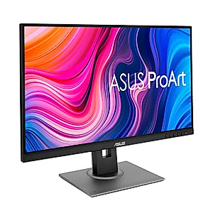 ASUS ProArt Display PA278QV 27” WQHD (2560 x 1440) Monitor, 100% sRGB/Rec. 709 ΔE < 2, IPS, DisplayPort HDMI DVI-D Mini DP, Calman Verified, Anti-glare, Tilt Pivot Swivel Height Adjustable, Black