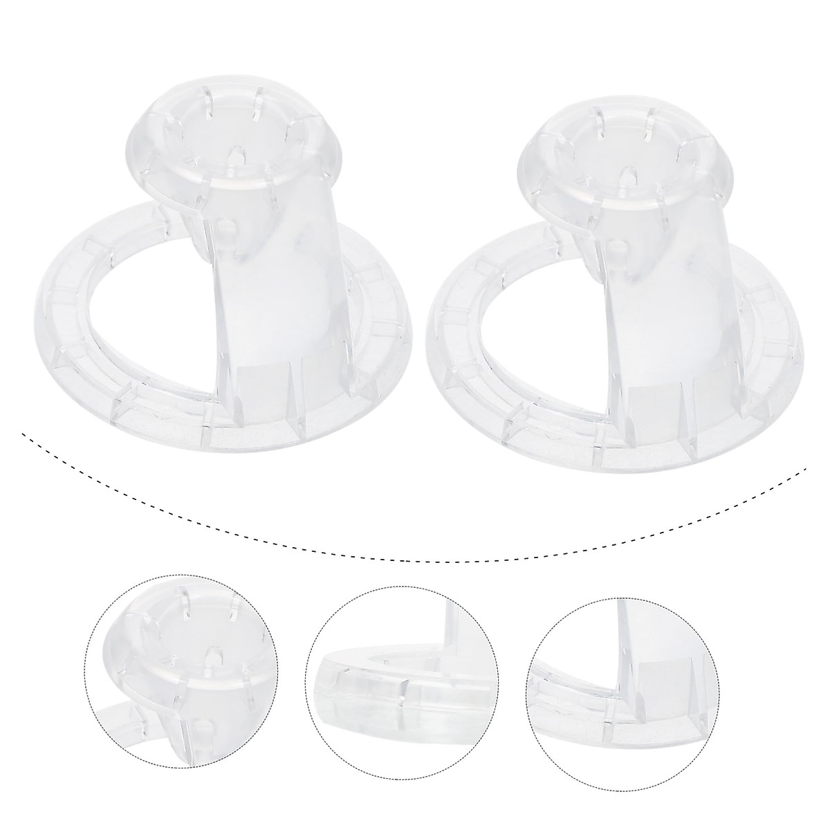 Healvian 4 Pcs Pen Base Printing Brush Holder Pencil Holder Printing Brush Base Printing Pen Stand Printing Brush Rack Pencil Display Stand Storage Plastic 3D Backing Plate