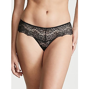 Victoria's Secret Dream Angels Lace Cheekini Panty, Underwear for Women, Black (XXL)