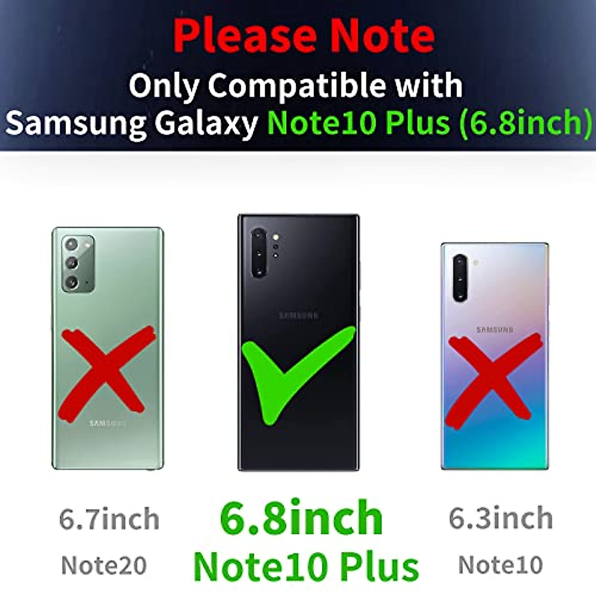 Buleens for Samsung Galaxy Note 10 Plus Case with Astronaut Stand, Girls Women Galaxy Note 10 Plus Phone Cases, Girly Cute 6D Spaceman Heart Pattern Cover for Note 10 Plus 6.8 Inch Black