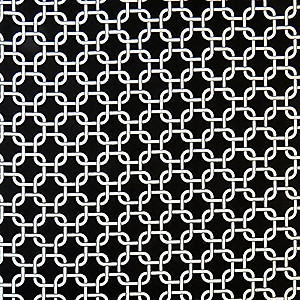 SheetWorld Fitted Cradle Sheet 18 x 36, 100% Cotton Percale - Black Links, Made in USA