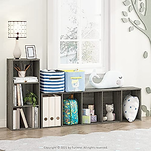 Furinno Luder Bookcase / Bookshelf / Storage Shelves, 5-Tier, French Oak