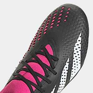 adidas Unisex Predator Accuracy.2 Firm Ground Soccer Shoe, Black/White/Team Shock Pink, 7.5 US Men