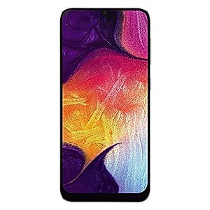 Samsung Galaxy A50 (64GB, 4GB RAM) 6.4" Display, 25MP, Triple Camera, Global 4G LTE GSM Factory Unlocked A505G (International Model w/ 64GB MicroSD Bundle) (White)