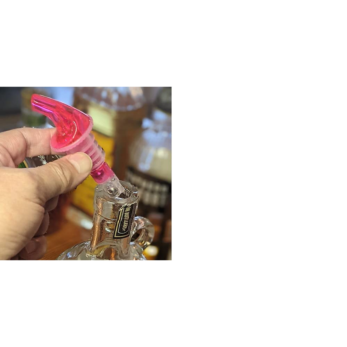 1-1/2 oz Red (PP-112R) - Measured Liqour Pourer - Precision Pour Liquor Bottle Pour Spout - (10 Pk) 100% USA Made - Pour The Perfect Cocktail with Our No Leak Bottle Spouts, Size 1.5 oz