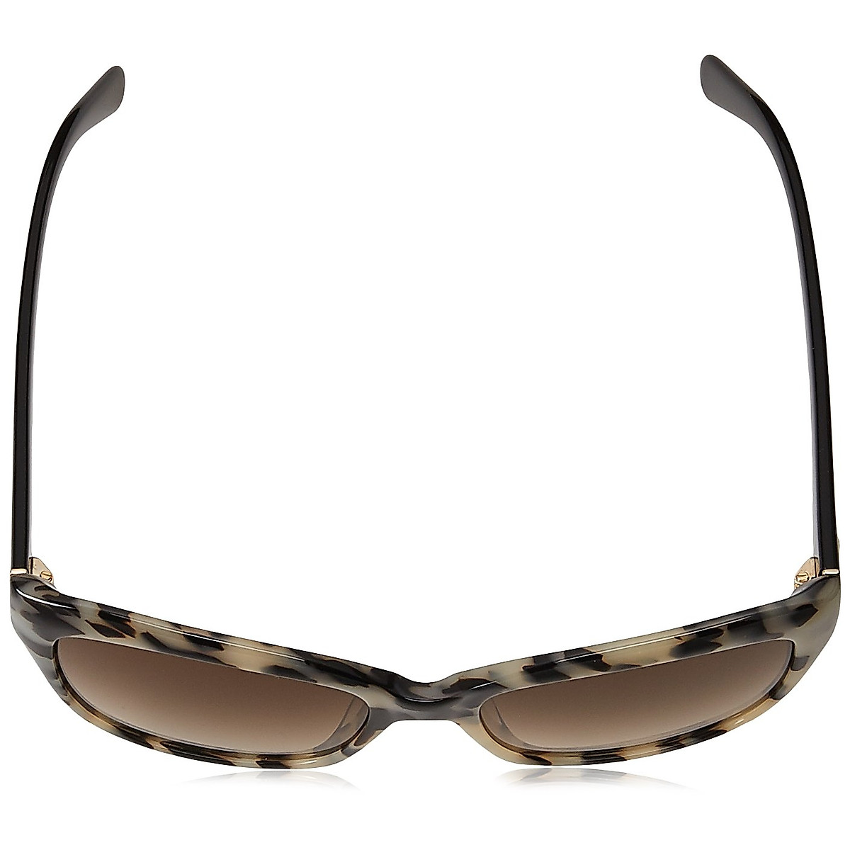 Kate Spade New York Women's Johanna Rectangular Sunglasses, Havana Black, 27 mm