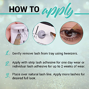 Ardell False Eyelashes Soft Touch Trios Individuals Short Black 4 Pack