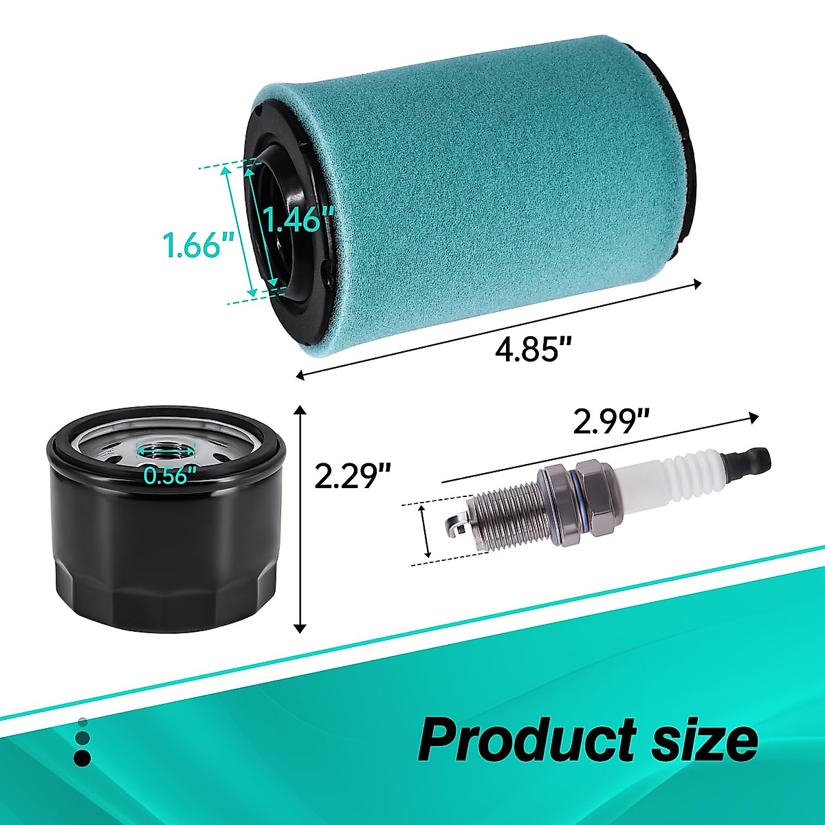 22 083 01-S 22 883 01-S1 Air Filter Compatible with Cub Cadet XT1 LT 42 Parts Kohler 5400 Series, KS530 KS540 KS590 KS595 17-19.5hp Engine, 22-083-01 2208301 Cub Cadet XT1 Enduro lt42 Oil Change Kit