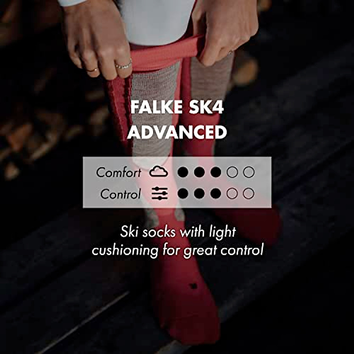 FALKE Women Standard SK4 W KH, Pink (Rose 8680), 8-9