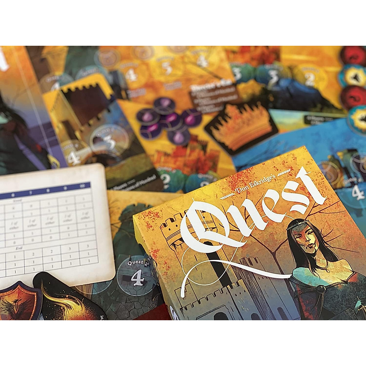 Quest - by Indie Boards and Cards -Social Deduction Board Game