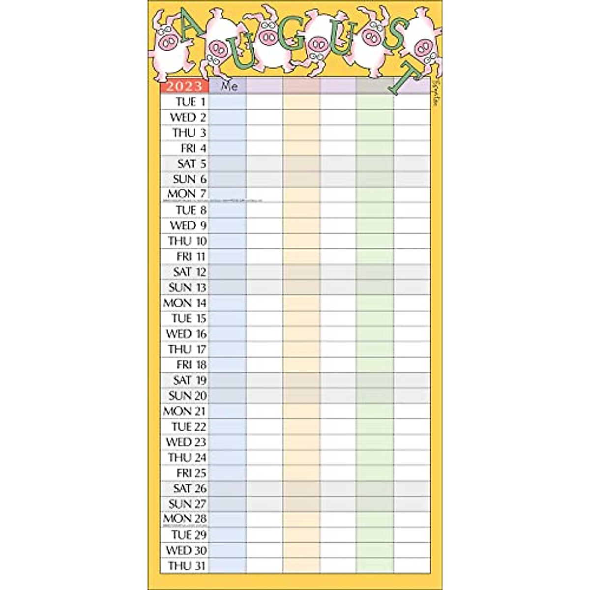 Sandra Boynton's My Family Calendar 17-Month 2023-2024 Family Wall Calendar