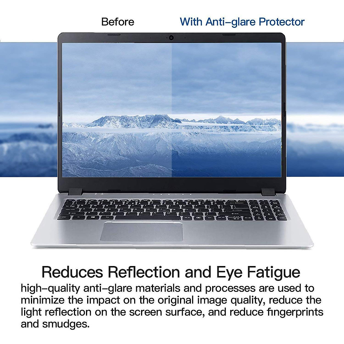 F FORITO 2-Pack 15.6 Inch Laptop Anti Glare(Matte) Screen Protector Cover for All 15.6 inch 16:9 Aspect Ratio Screen Laptop, Scratch Proof, Dust-Proof and Fingerprint Resistant