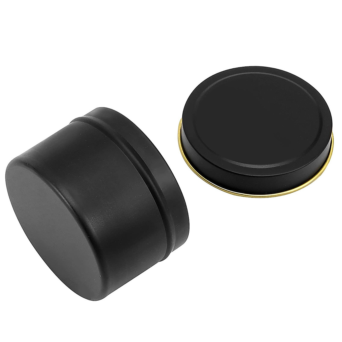 MUKLEI 24 Pieces 8 Oz Candle Tins Black Candle Tin Cans with Lids, Empty Candle Container Candle Jar, Metal Round Containers for DIY Candle Making, Arts & Crafts, Storage and Holiday Gifts