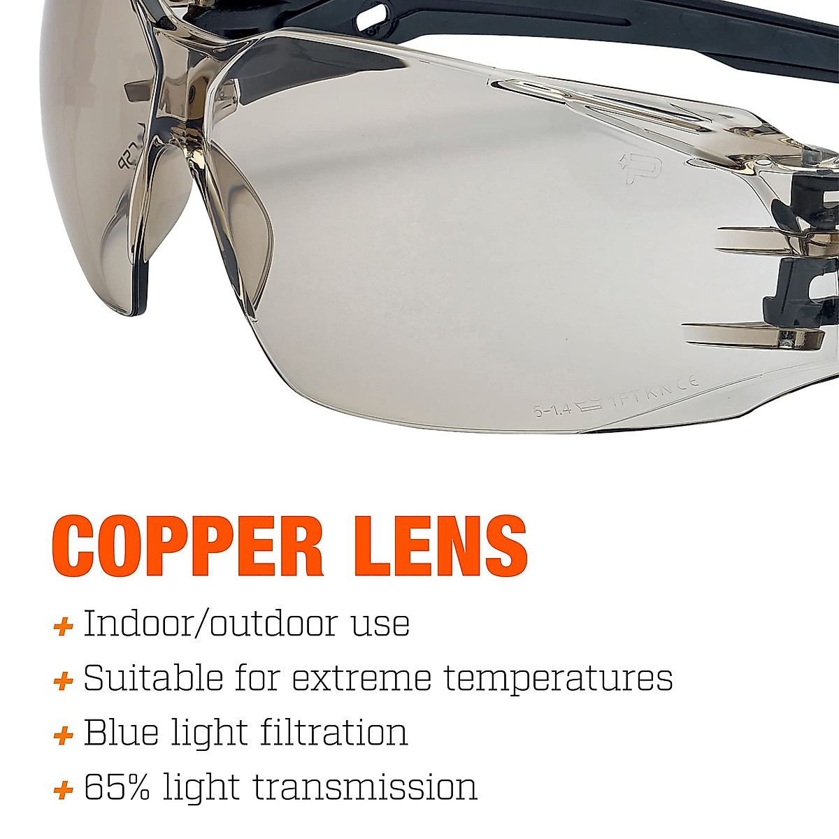 Bollé Safety - BSSI, SILEX+ Eye Protection with Platinum Anti-Fog Coating, Matte Black Frame/CSP lenses