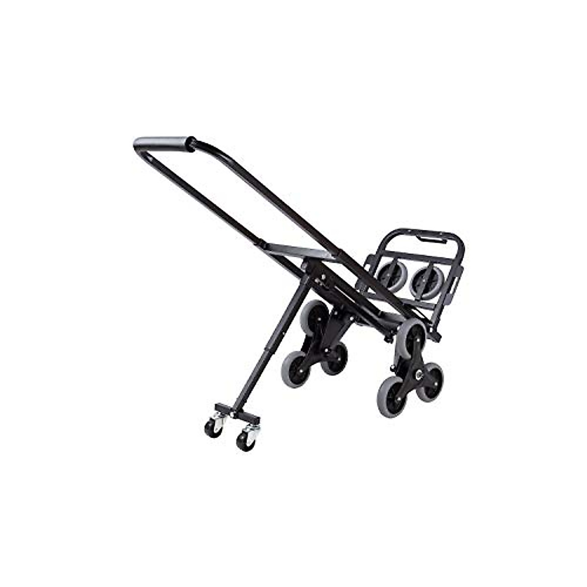 MroLife Foldable Stair Climbing Cart, Heavy-Duty Dolly 350lbs Load Capacity, Foldable Dolly Cart with 10 Wheels,Stair Climber Hand Trucks with Adjustable Handle
