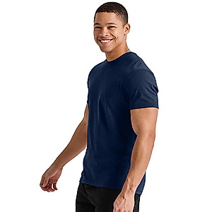 Hanes Originals Lightweight, Crewneck T-Shirts for Men, Tri-Blend Tee, Available in Tall, Navy Triblend, M0238