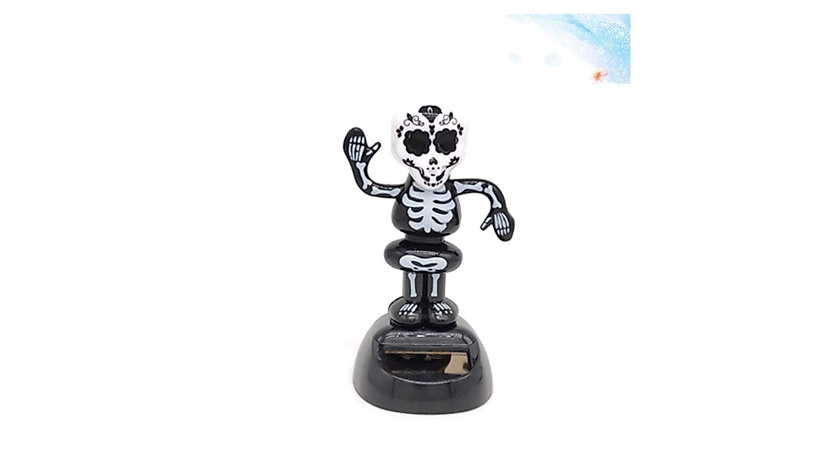 Halloween Skeleton Toy - Shaking Head Decor for Car & Room