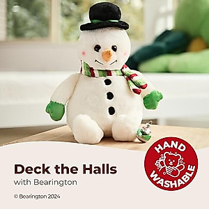 Bearington Big Snowball Snowman Plush, 12 Inch Snowman Stuffed Animal, Ideal Stuffed Christmas Animals Gift for Toddlers, Kids & Teens