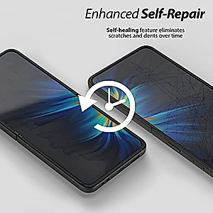 DOME GLASS Whitestone Premium Film Screen Protector for Samsung Galaxy Z Flip 4 2022, HD Clear TPU Film with Hinge Cover Film