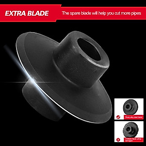 Heavy Duty Tube Cutter with a Extra Blade, Sharp Rigid Tubing Cutter Cuts Up to 1-3" Galvanized Pipe, Copper Pipe and Iron Pipe, Metal Pipe Cutter Tool Great for Plumbers or Metal-workers - by Godora