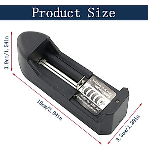 Smart 18650 Wall Charger 3.7V Single Slot Rechargeable Battery Charger for 18650 18350 16340 14500 14000 Li-ion Battery