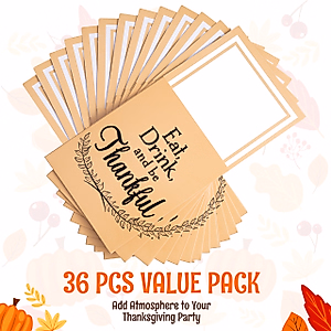 JOYIN 36 Thanksgivng Turkey Cutlery Decorative Utensil Holder for Autumn Fall Harvest Party Favor Supply Dinner Table Decor.