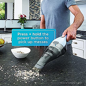 beyond by Black+Decker Cordless dustbuster® - Handheld Vacuum Cleaner - Cordless, ICY Blue & Windex Glass and Window Cleaner Spray Bottle, Original Blue, 23 fl oz