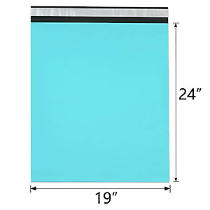 UCGOU Poly Mailers 19x24 Inch Teal 50 Pack Extra Large Shipping Bags Strong Thick Mailing Envelopes Self Seal Adhesive Waterproof and Tear Proof Boutique Postal for Clothing Quilt and More