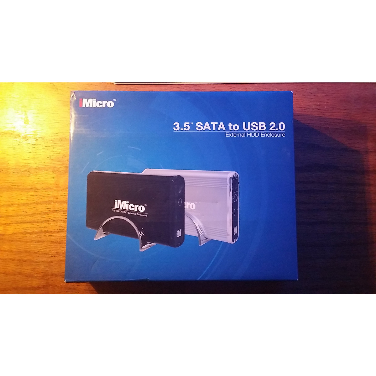 iMicro IM35SATABK 3.5 inch USB2.0-SATA External Drive Enclosure (Black)