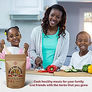 14 Sweet & Hot Peppers Seeds Variety Pack 700 Seeds Non-GMO Peppers Seeds for Planting Outdoor & Indoor Home Gardening Anaheim Jalapeno Habanero Cayenne Serrano Poblano Cubanelle Pepperoncini & More