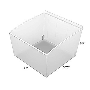 Proslat 3210 Probin Storage Bin Designed for PVC Slatwall, Small, 10-Pack