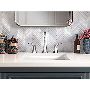 Kohler 27390-4-CP Simplice Bathroom Sink Faucet, 1.2 gpm, Polished Chrome