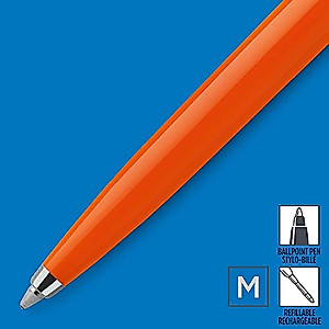 Parker Jotter Originals Ballpoint Pen Collection, 90s Retro Orange Finish, Medium Point, Black Ink, 1 Count