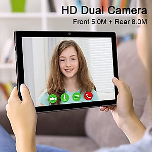 Android Tablet 10 inch, Android 12 Tablet, 6GB RAM 64GB ROM, 512GB Expand Android Tablet with Dual Camera, 5G & 2.4G WiFi, Bluetooth, 8000mAh, HD Touch Screen, Google GMS Certified