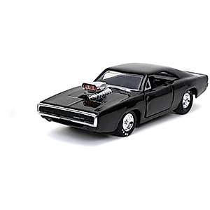 Jada Toys Fast & Furious 1:32 1970 Dom's Dodge Charger Die-cast Car, Toys for Kids and Adults (32215), Black