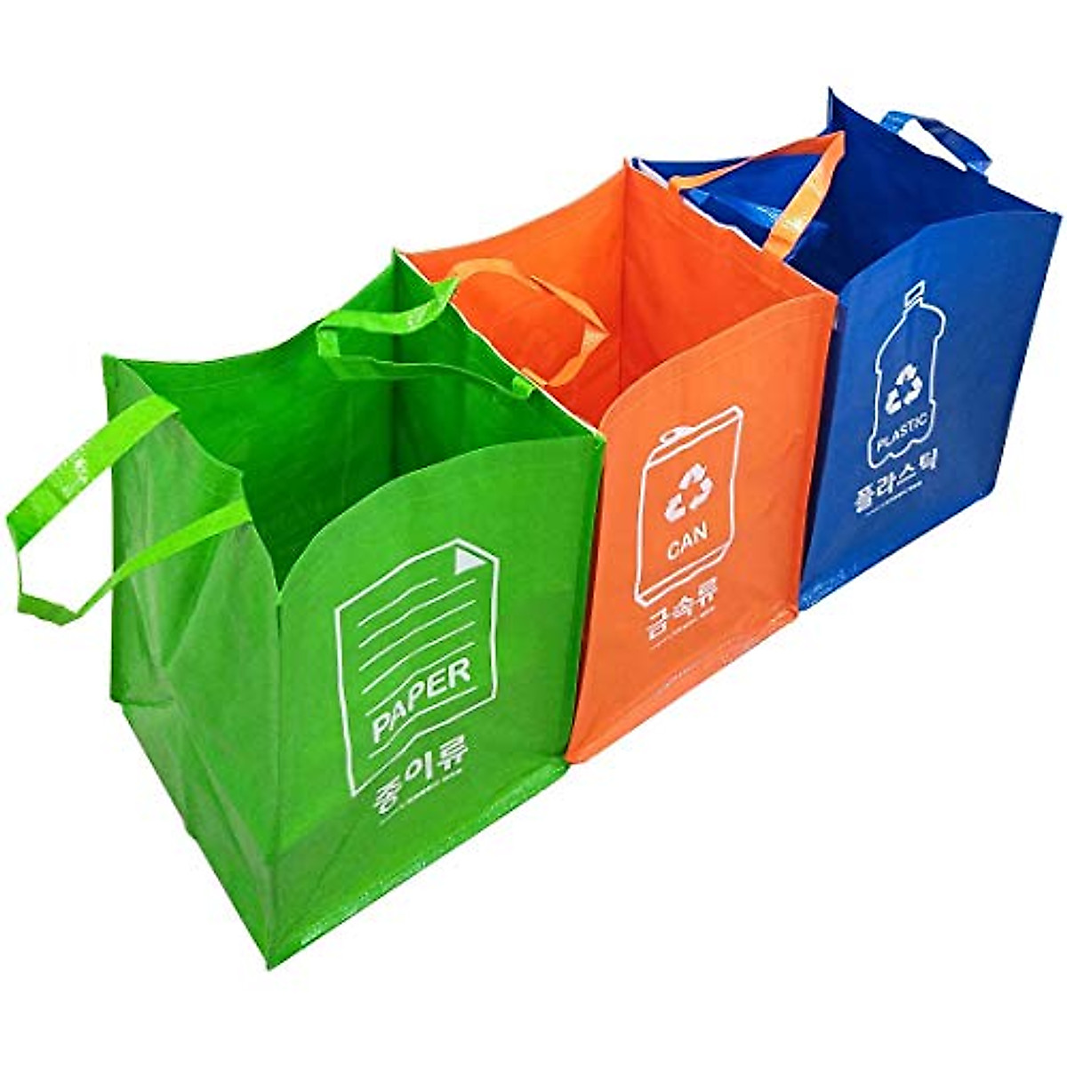 GARASANI 3 Pack Waterproof Separate Recycle Bag Waste Baskets (B Type)