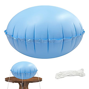 YEXEXINM 4FT Dome Patio Furniture Cover Airbag, Patio Table Cover Air Pillow, Inflatable Airbag for Patio Table Covers, 4FT Dia Air Bag Pillow with 49.5ft Drawstring UV Resistant, Water Resistant