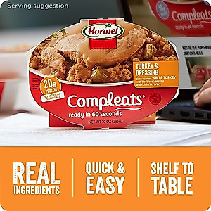 HORMEL COMPLEATS Turkey & Dressing Microwave Tray, 10 oz. (6 Pack)