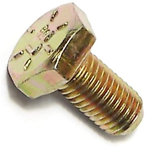 Hard-to-Find Fastener 014973251178 Grade 8 Fine Hex Cap Screws, 1/4-28 x 1/2, Piece-50 , yellow