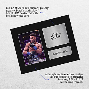HWC Trading Errol Spence Jr Boxing Gifts Printed Signed Autograph Picture for Boxer Memorabilia Fans - US Letter Size